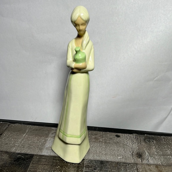 Accents | Vintage Porcelain Highly Glazed Women Figurine Soft Colors ...